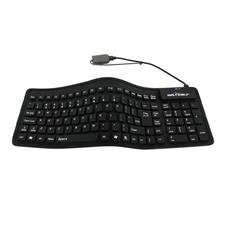 Seal Shield Flex Silicone Waterproof Keyboard - Black - SSF106 | Mwave