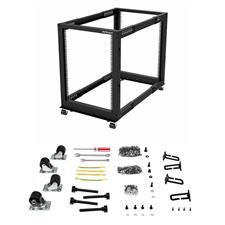 StarTech 19" 15U Open Frame Server Rack Mobile Adjustable Depth 23-41 ...