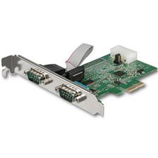 StarTech 2-port PCI Express RS232 Serial Adapter Card - PCIe Dual DB9 - PEX2S953LP | Mwave