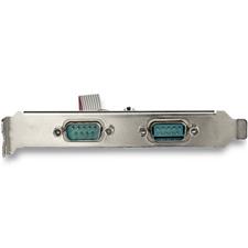 StarTech 2-port PCI Express RS232 Serial Adapter Card - PCIe Dual DB9 - PEX2S953LP | Mwave