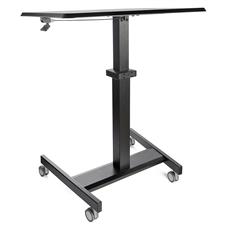StarTech Mobile Standing Desk - Height Adjustable Sit Stand Laptop Cart ...