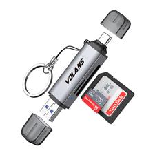 Volans VL-CR06 USB-A/C 3.1 to SD/Micro SD Card Reader - VL-CR06 | Mwave