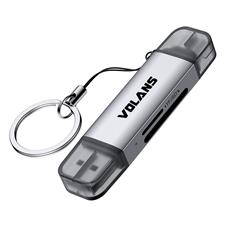 Volans VL-CR06 USB-A/C 3.1 to SD/Micro SD Card Reader - VL-CR06 | Mwave