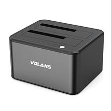 Volans VL-DS30S Dual Bay USB 3.0 Aluminium Docking Station - VL-DS30S ...