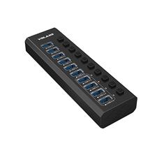 Volans VL-HB10S Aluminium 10 Ports USB3.0 HUB with 4 x Fast Charing ...